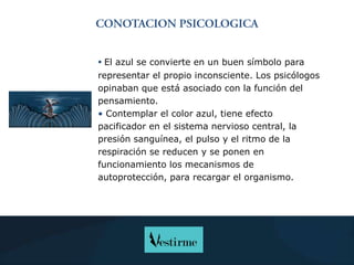 El color azul y sus características | PPTX