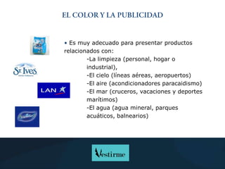 El color azul y sus características | PPTX