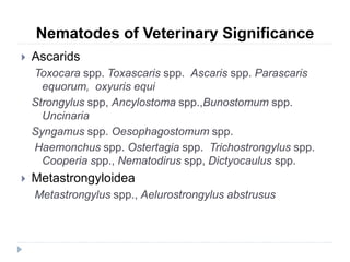 Vet2300 presentation parasitology ppt | PPTX