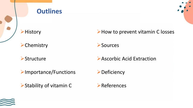 Vetamin C.pptx for biochemistry & bilogy | PPT