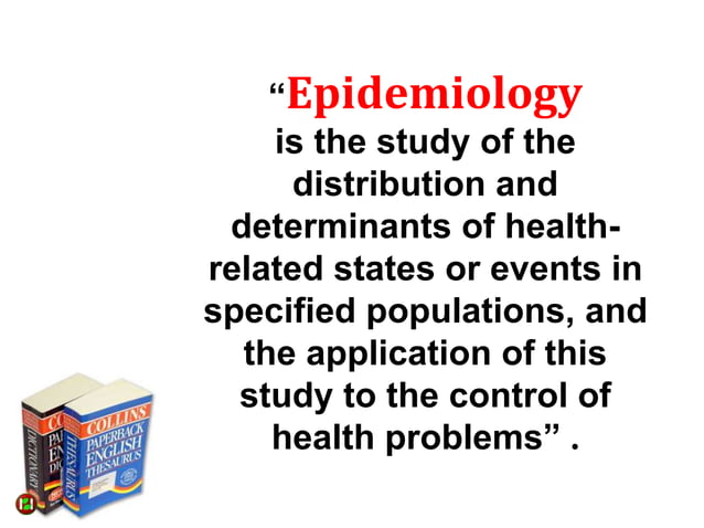 Vet Epidemiology Overview and General Concepts - RD Domingo | PPT