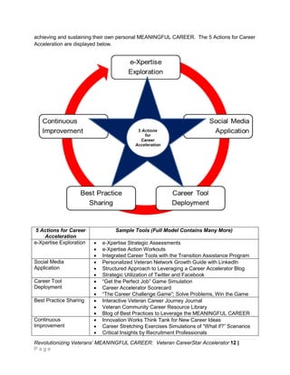 Veteran CareerStar Accelerator White Paper | PDF | Resume Writing and ...