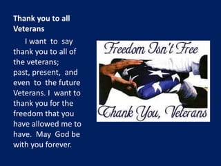 Veterans Day Presentation | PPT
