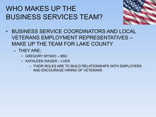 Veterans Employment Programs | PPT