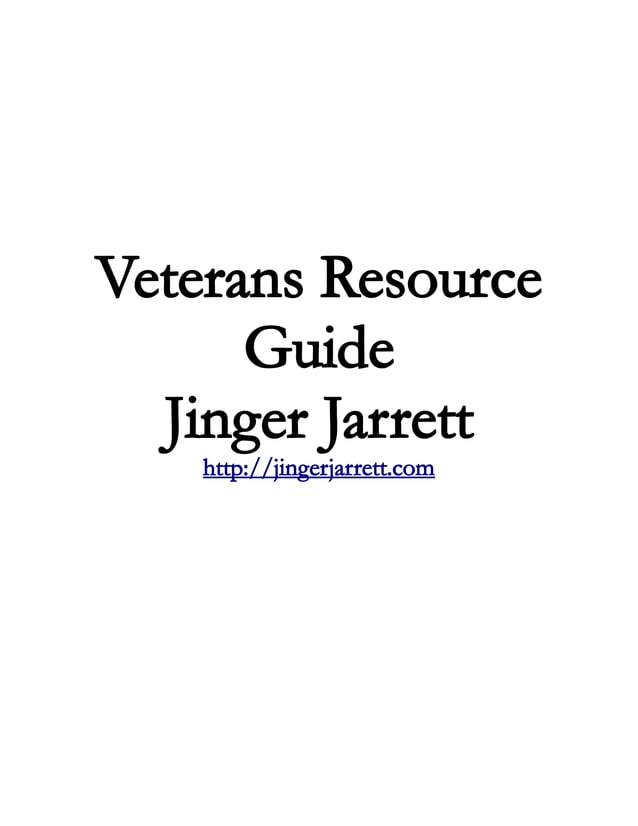 Veterans' Resource Guide | PDF