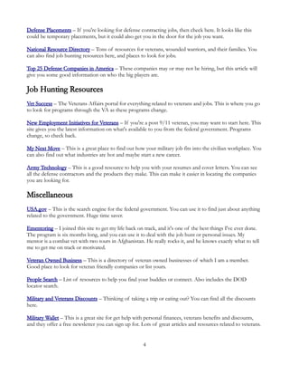 Veterans' Resource Guide | PDF