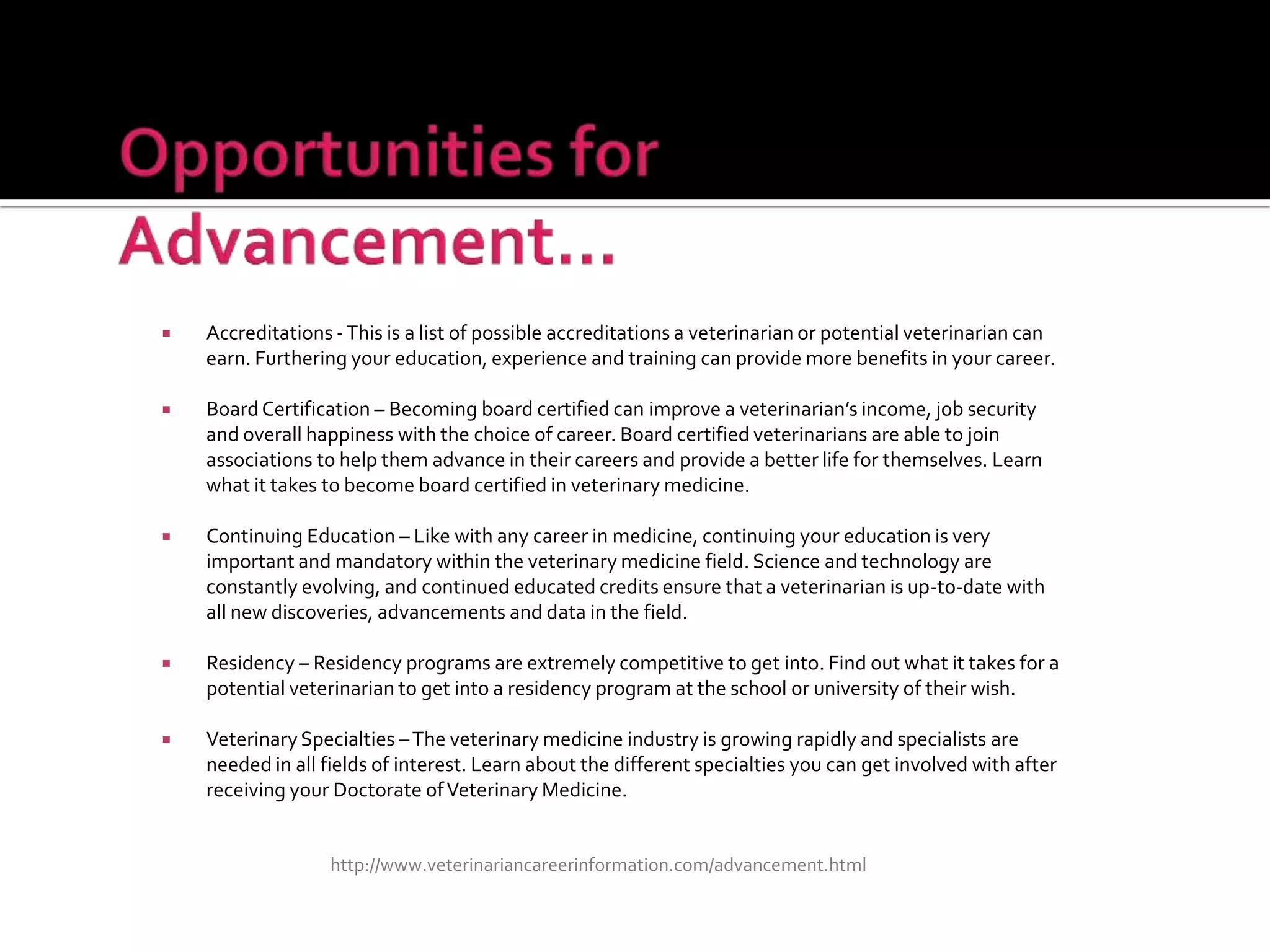 Veterinarian Career | PPTX