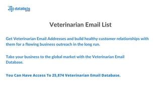 Veterinarian email list | PDF