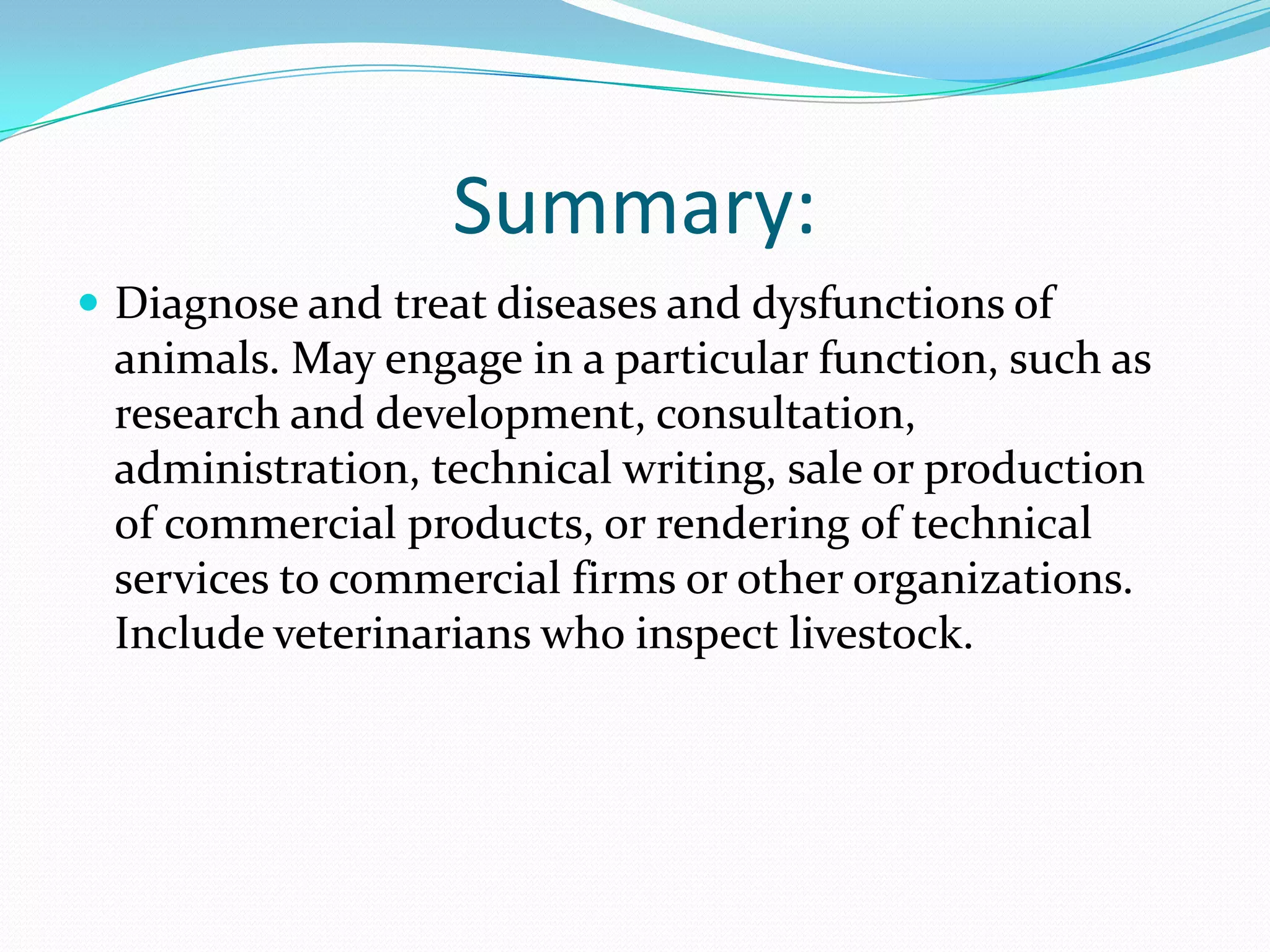 Veterinarian powerpoint | PPTX