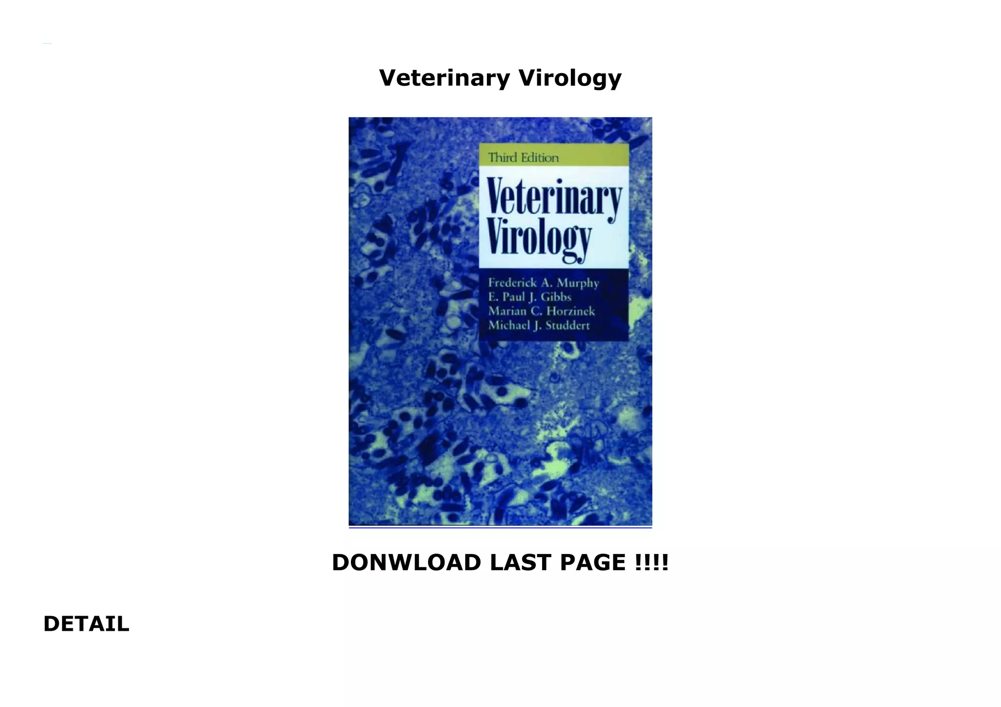 Veterinary Virology | PDF