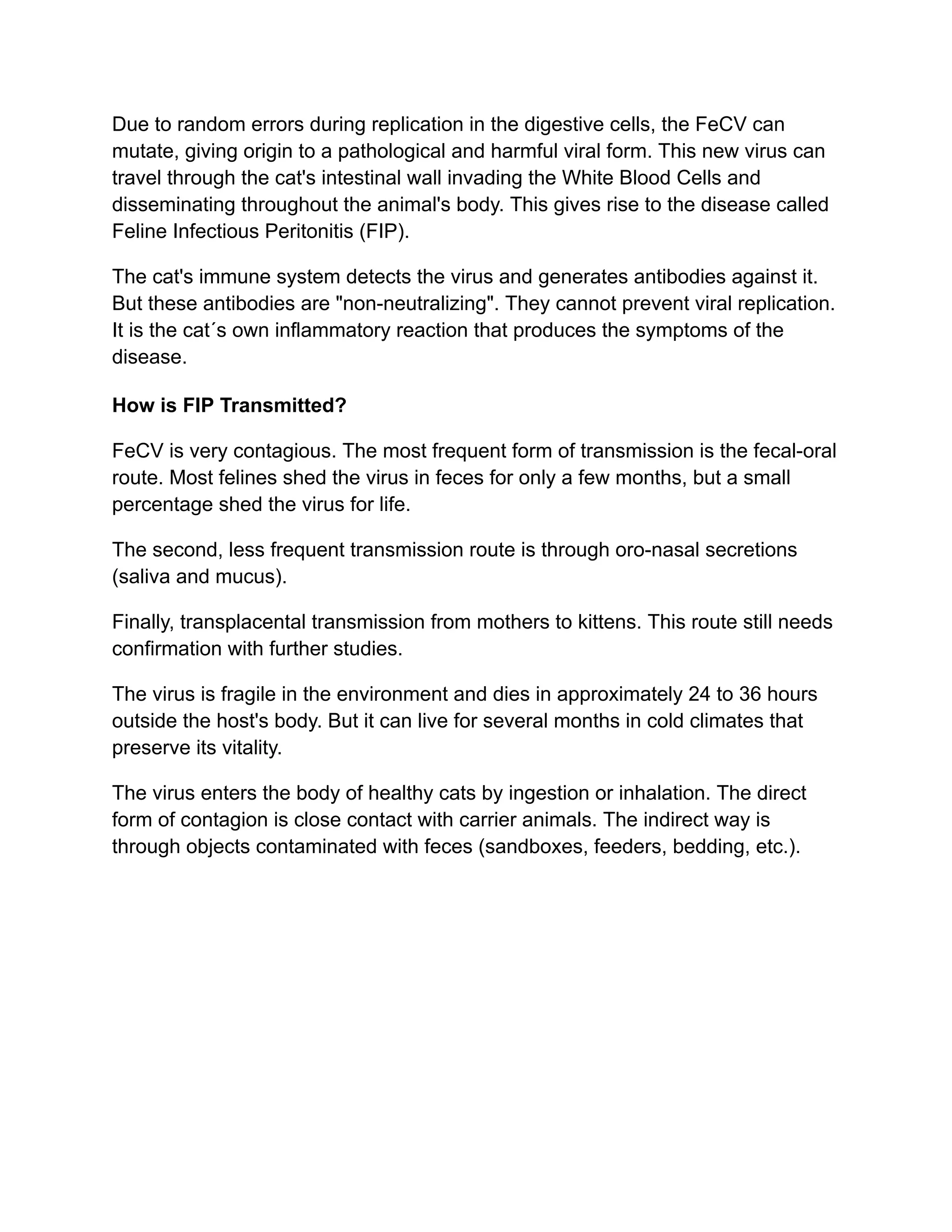 Veterinary Advice on FIP in Cats (Feline Infectious Peritonitis).pdf