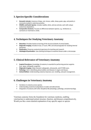 Veterinary anatomy is the branch of anatomy that f.docx