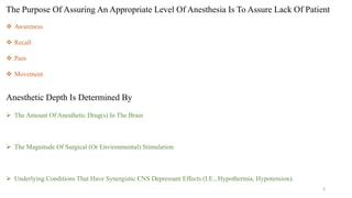 Veterinary anesthesia (Monitoring Anesthetized Patients) | PPTX