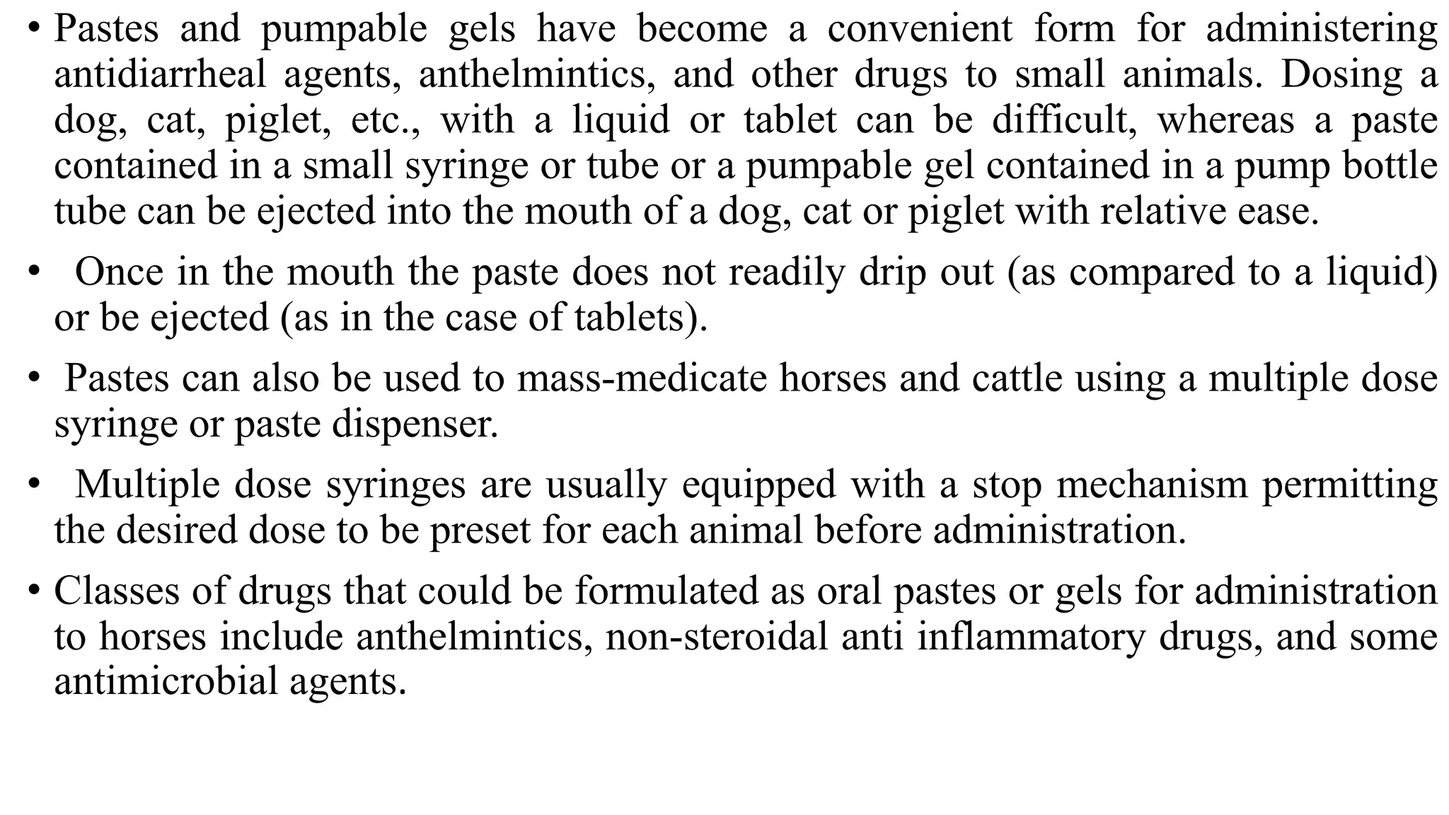 VETERINARY DRUG DELIVERY SYSTEMS, introduction and complete information ...