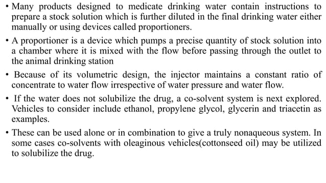 VETERINARY DRUG DELIVERY SYSTEMS, introduction and complete information ...