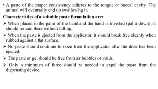 VETERINARY DRUG DELIVERY SYSTEMS, introduction and complete information ...