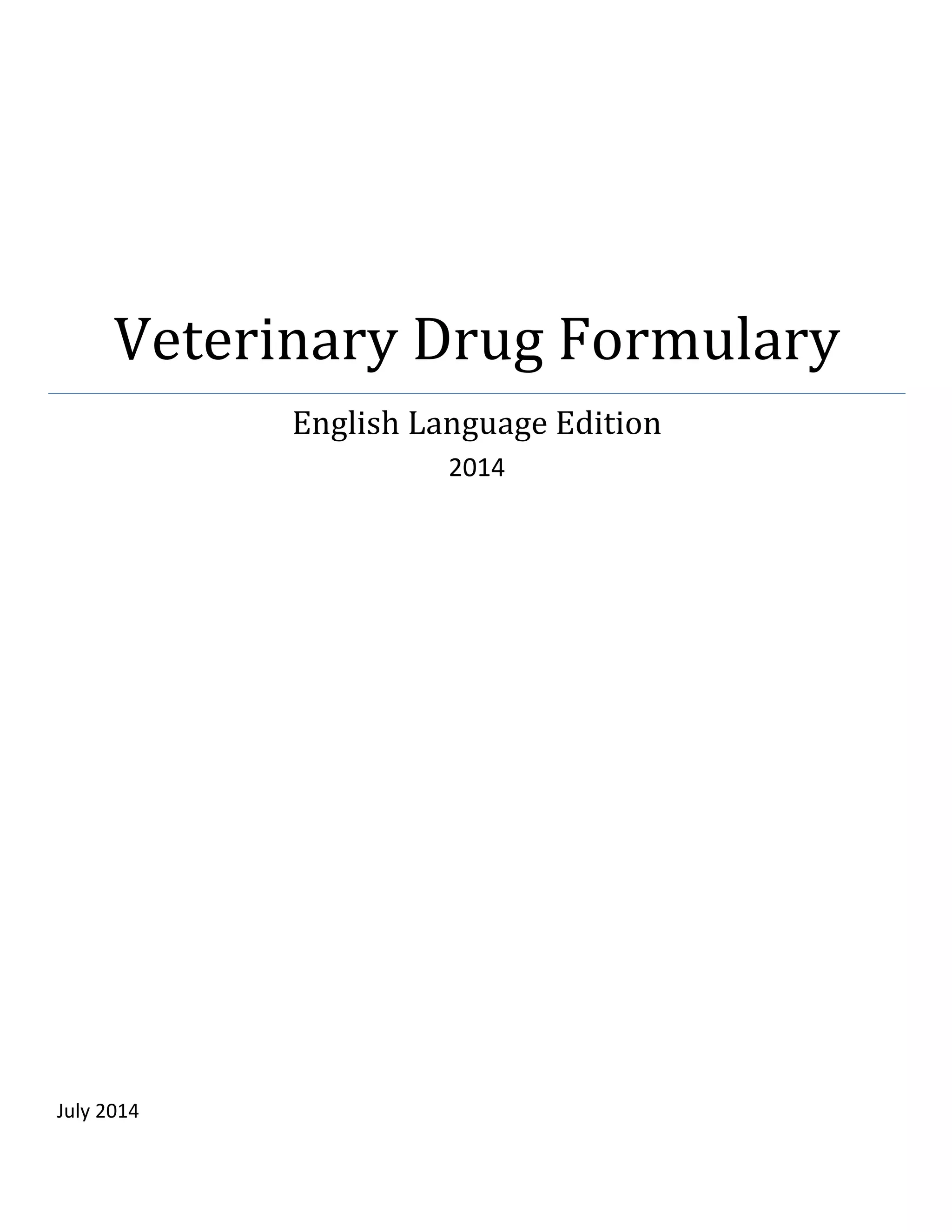 Veterinary drugs with their dose | PDF