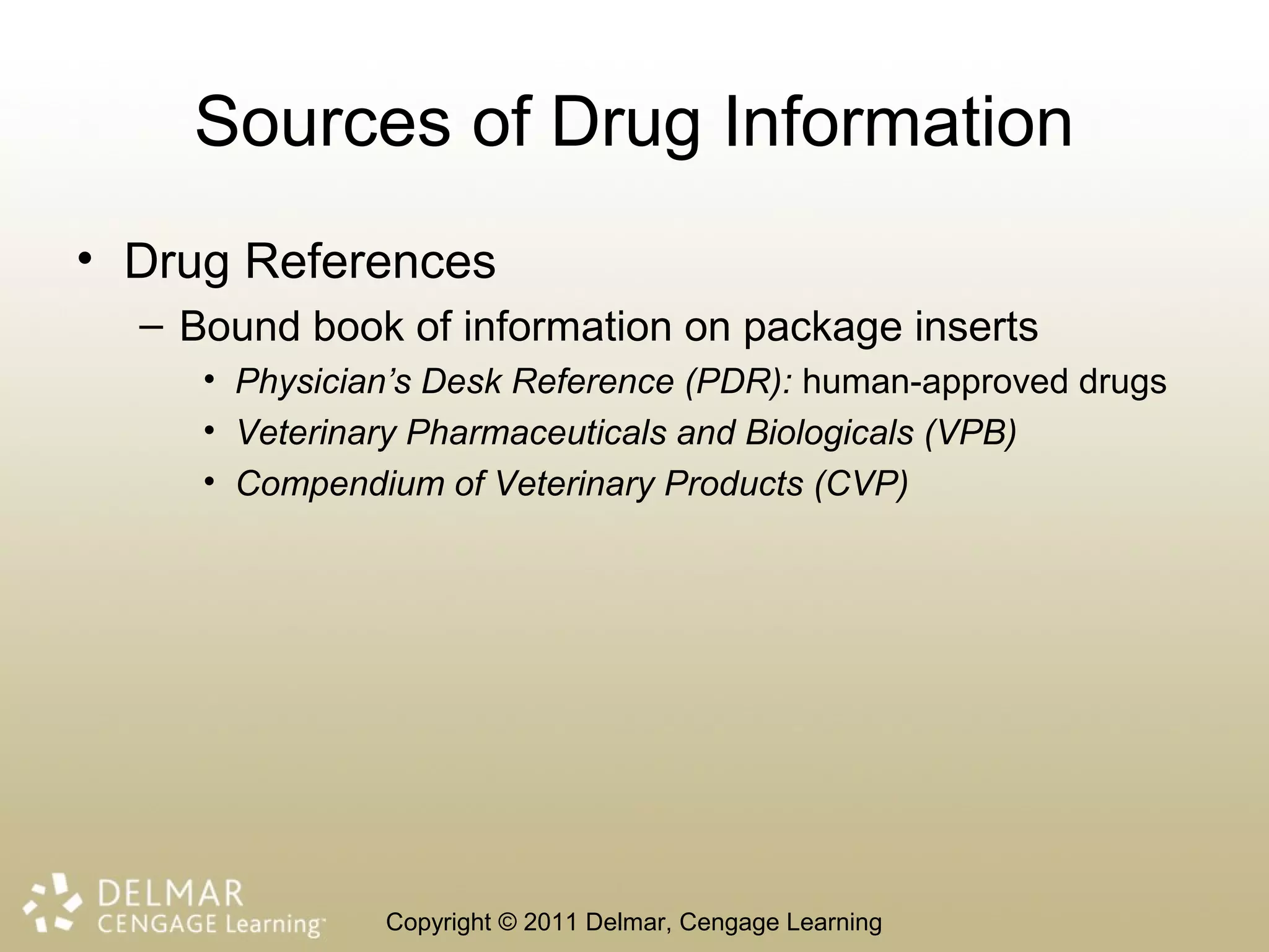Veterinary drug use, prescribing, acquisition and pharmacy management | PPT