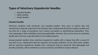 Veterinary Hypodermic Needles : A Guide to Types and Uses in Animal ...