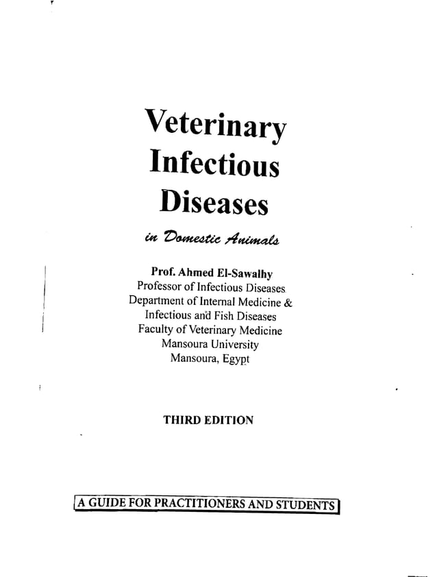 Veterinary Infectious Diseases in Domestic Animals, 3rd Edition .pdf ...