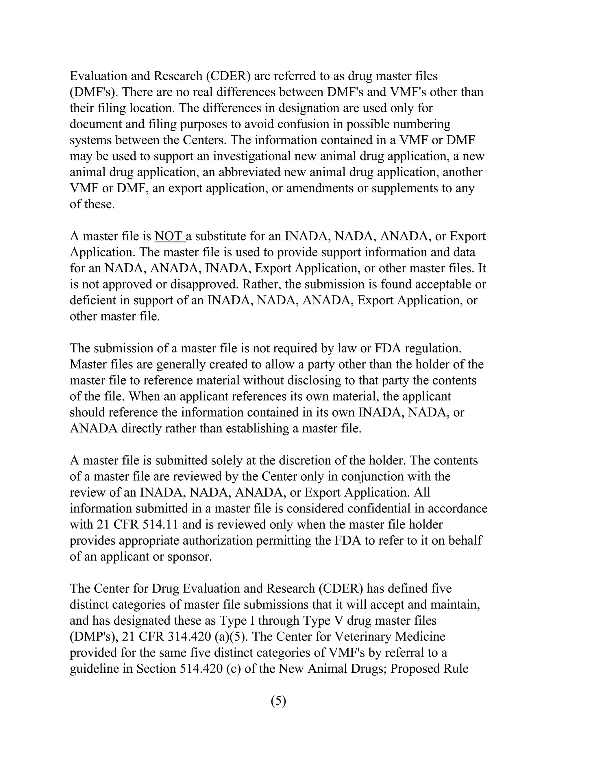 Veterinary master file (vmf) | PDF