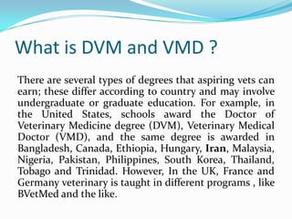 Veterinary Medicine | PPTX