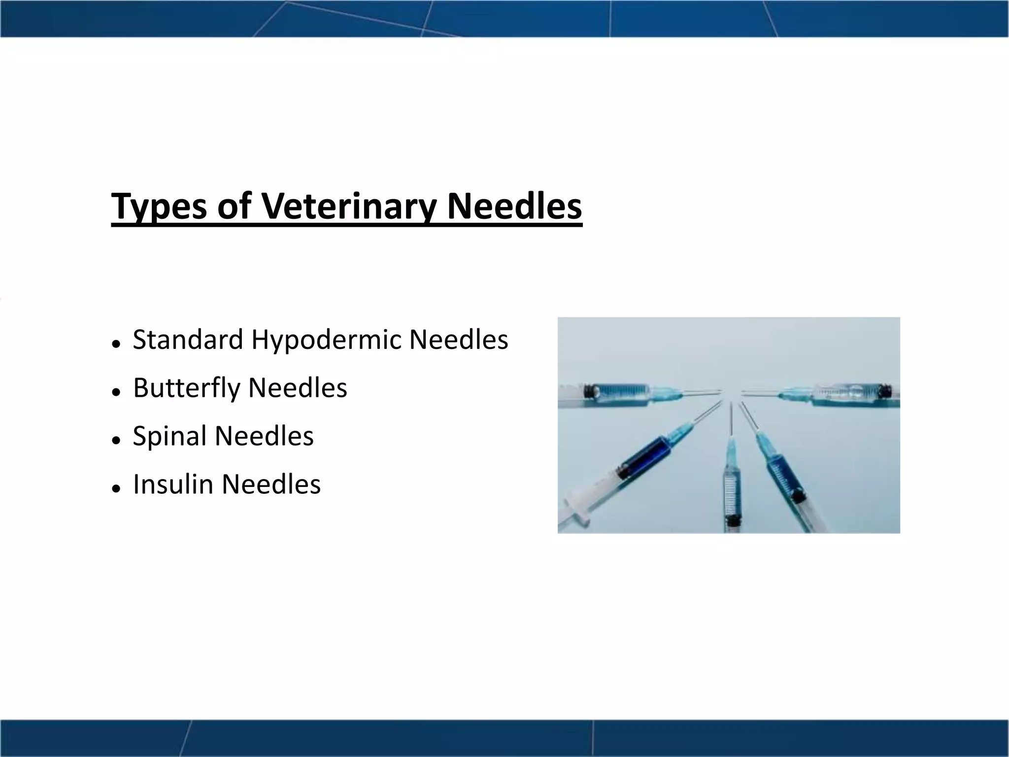 Veterinary Needles | PPT