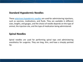 Veterinary Needles | PPT