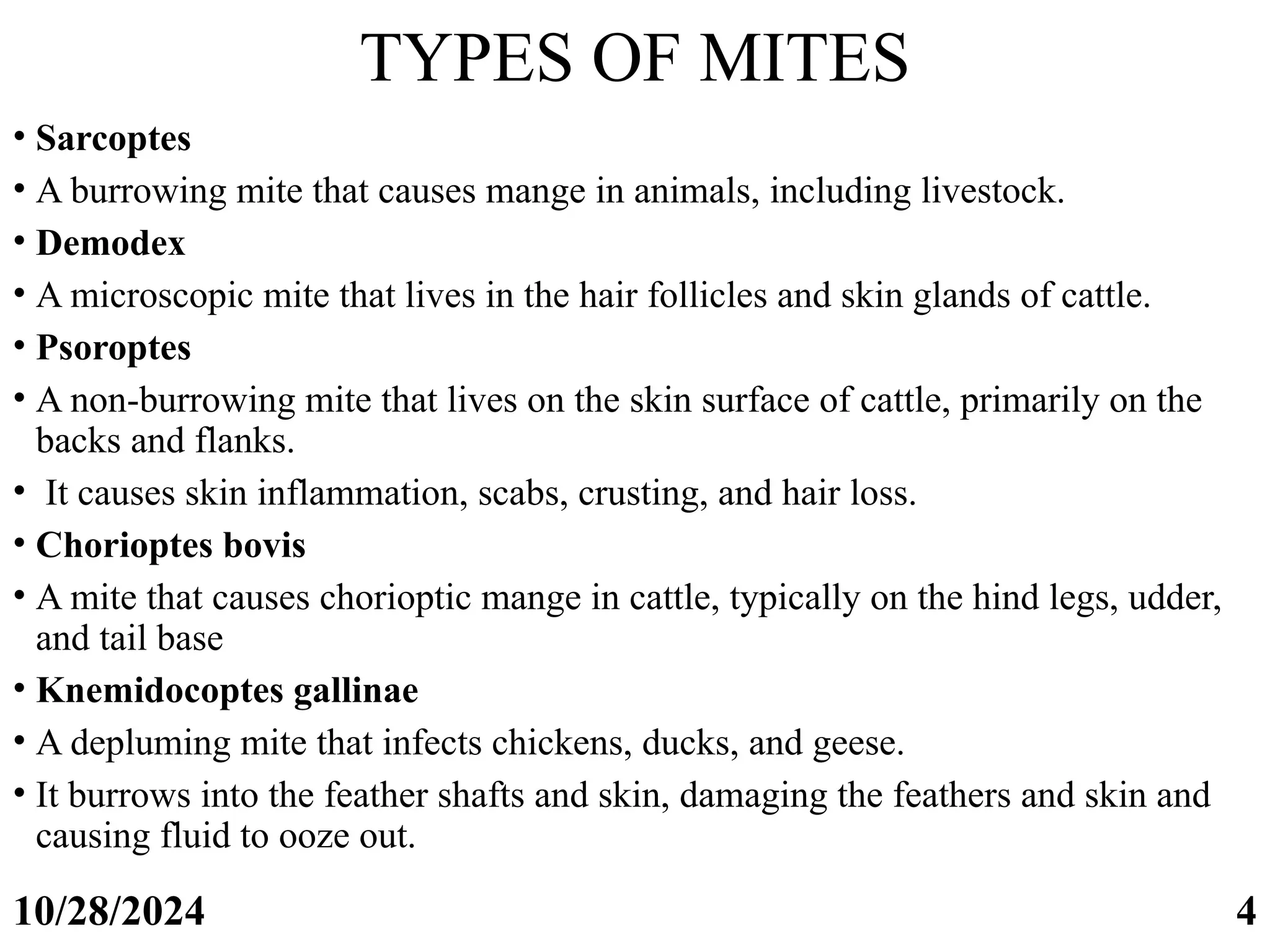 VETERINARY PARASITOLOGY parasites to.pptx