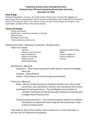 Veterinary science cde 2016 | PDF | Medical Health