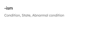 Veterinary Terminology Prefixes, Suffixes, Roots And Abbreviations | PDF