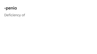 Veterinary Terminology Prefixes, Suffixes, Roots And Abbreviations | PDF