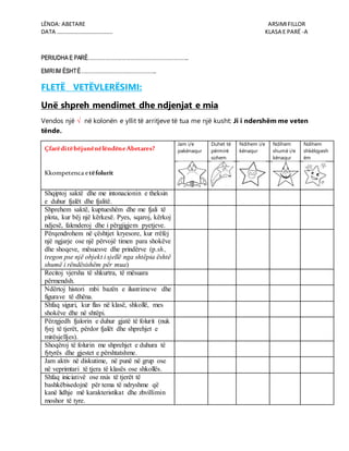 Vetevleresimi i nxenesit ne lenden e Abetares | DOCX