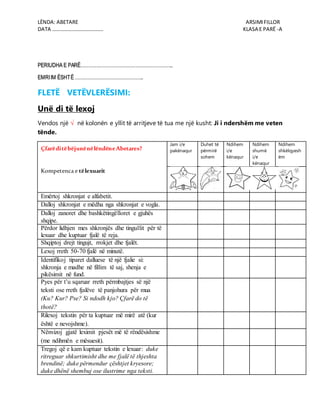 Vetevleresimi i nxenesit ne lenden e Abetares | DOCX