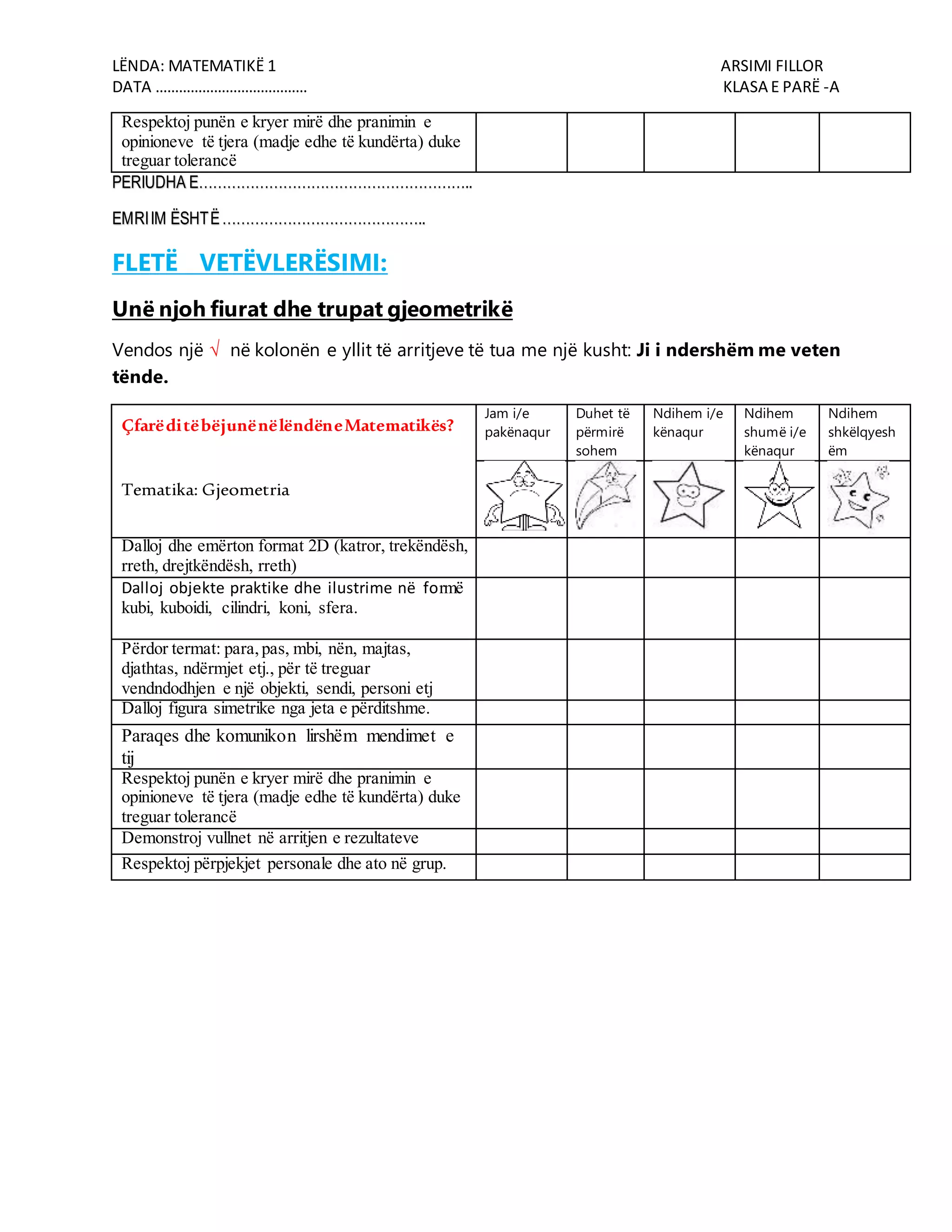 Vetevleresimi i nxenesve ne lenden e matematikes 1 | DOCX