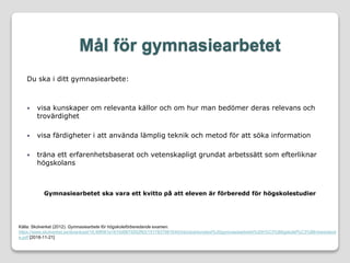 Gymnasiearbete NN16 biologi | PPT