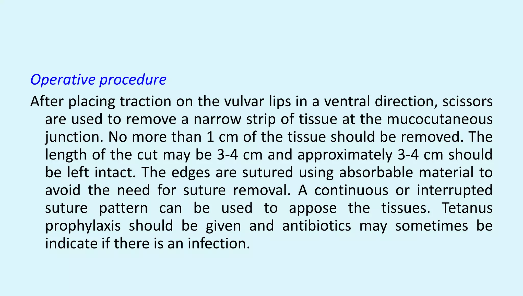 Vet obst lecture 11 Genital surgeries in domestic animals | PDF