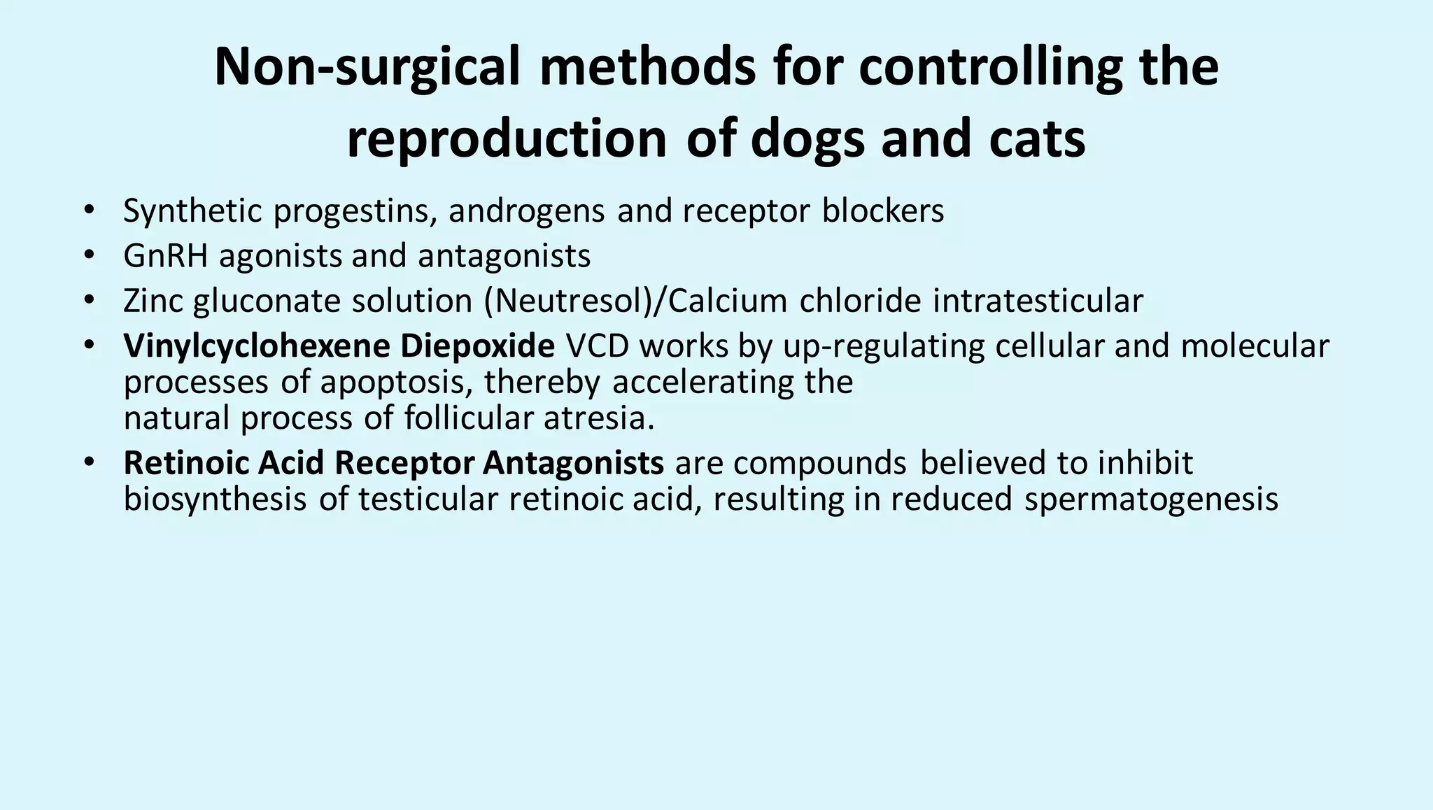 Vet obst lecture 16 Animal birth control | PDF