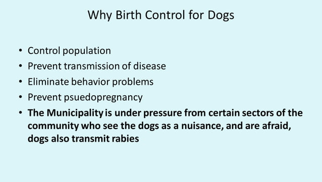 Vet obst lecture 16 Animal birth control | PDF | Reproductive Health ...