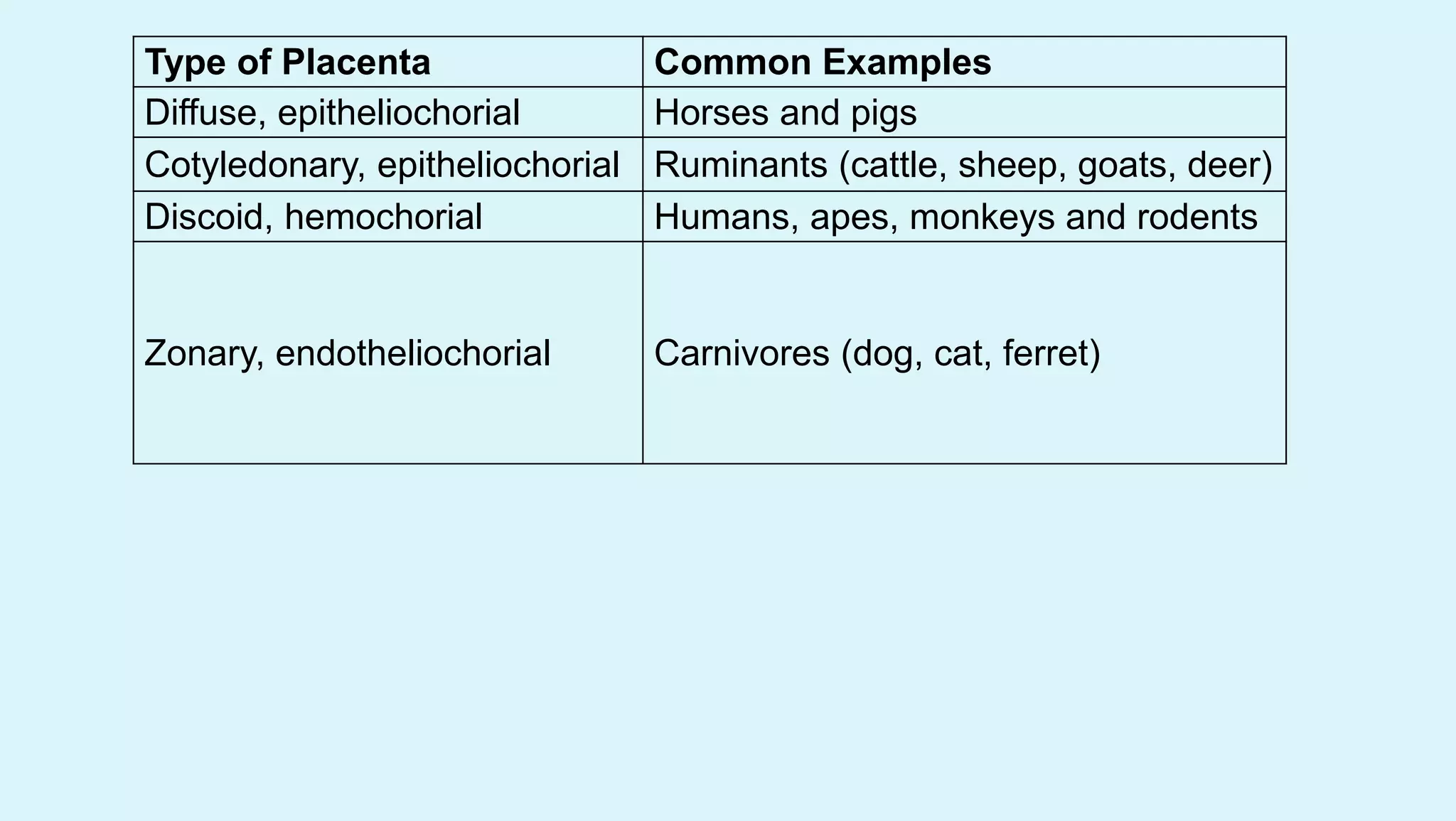 Vet obst lecture 2 placenta formation and growth | PPTX