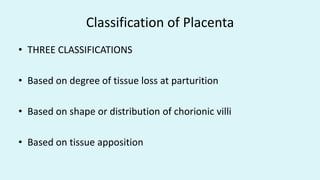 Vet obst lecture 2 placenta formation and growth | PPTX