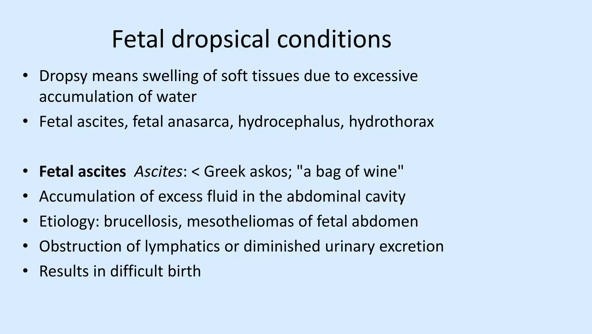 Vet obst lecture 3 Diseases and accidents of gestation | PPTX ...