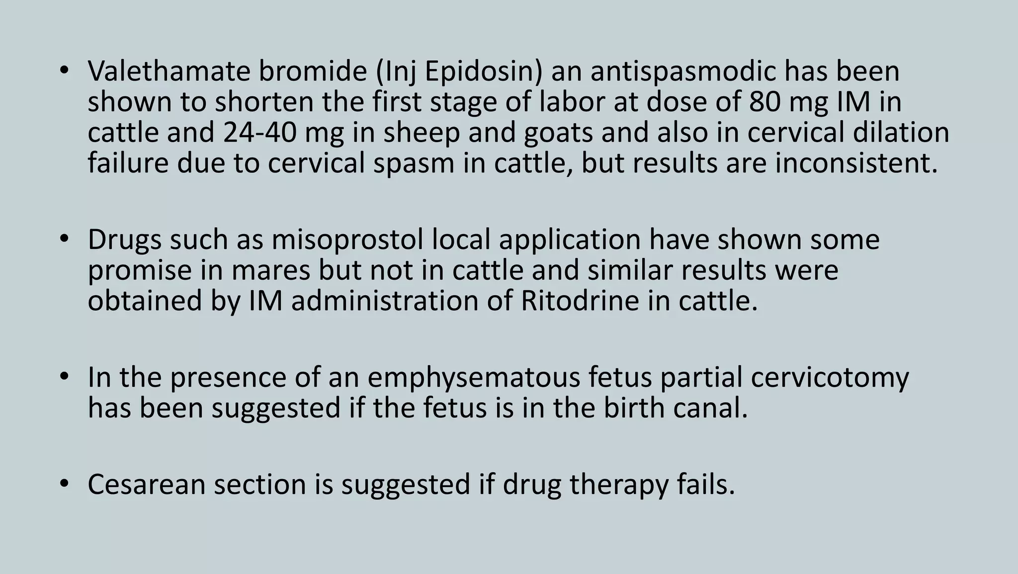 Vet obst lecture 7 Causes of dystocia in farm animals | PPTX
