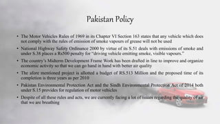 Vehicle Emission Testing Stations in Pakistan | PPTX