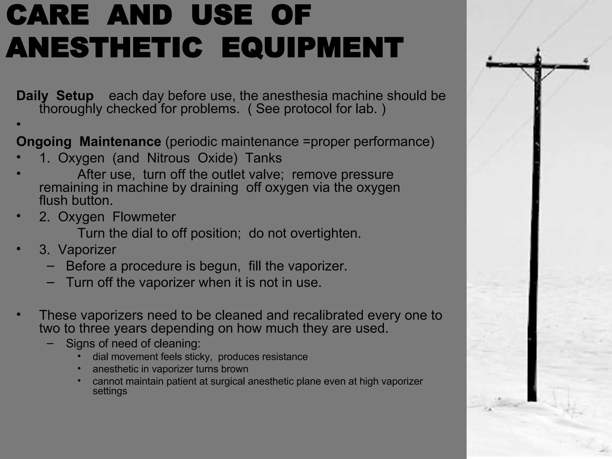 Vets 238 Anesthetic Equipment Final | PPT
