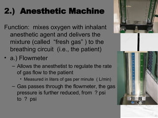 Vets 238 Anesthetic Equipment Final | PPT | First Aid | Injuries