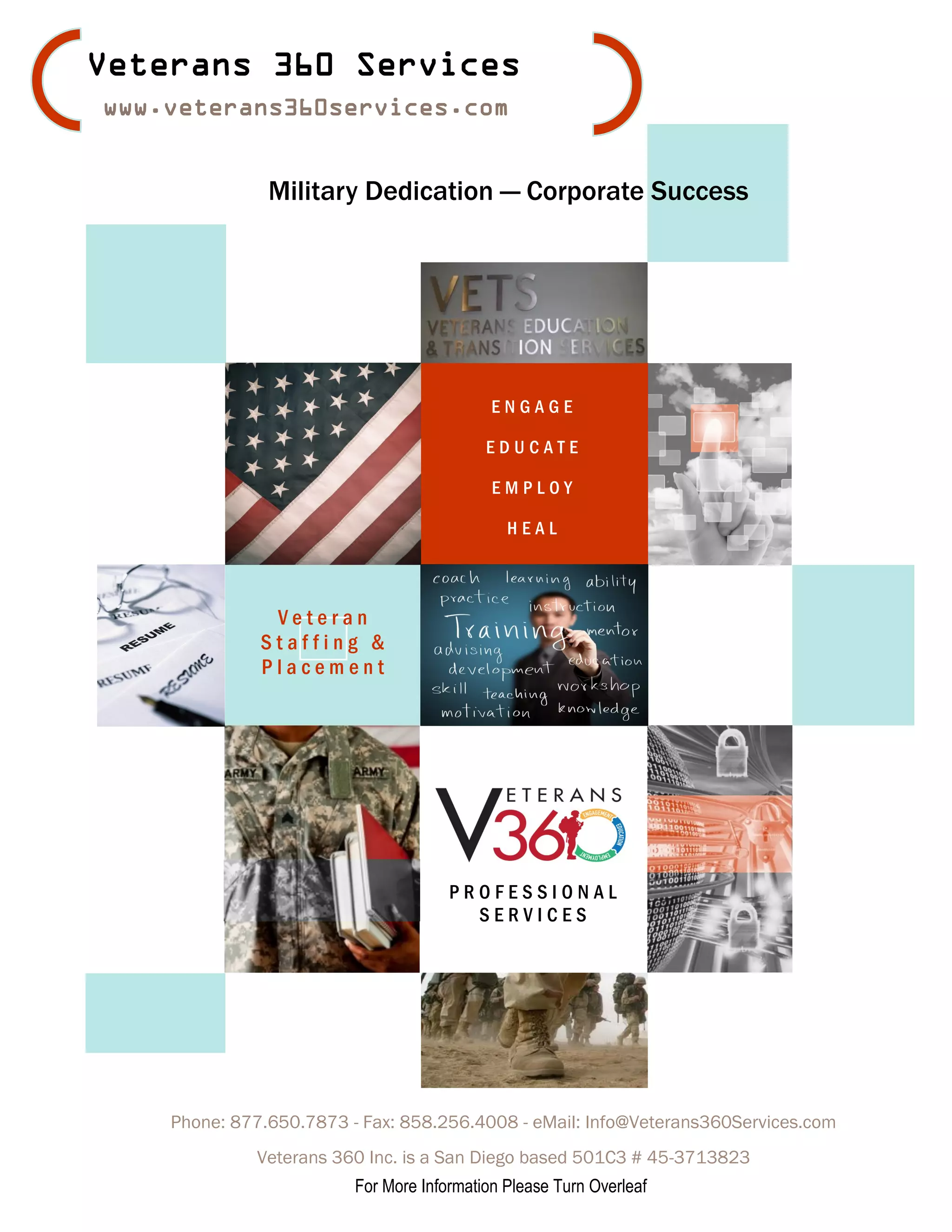 Vets 360 Services - Military Dedication - Corporate Success | PDF