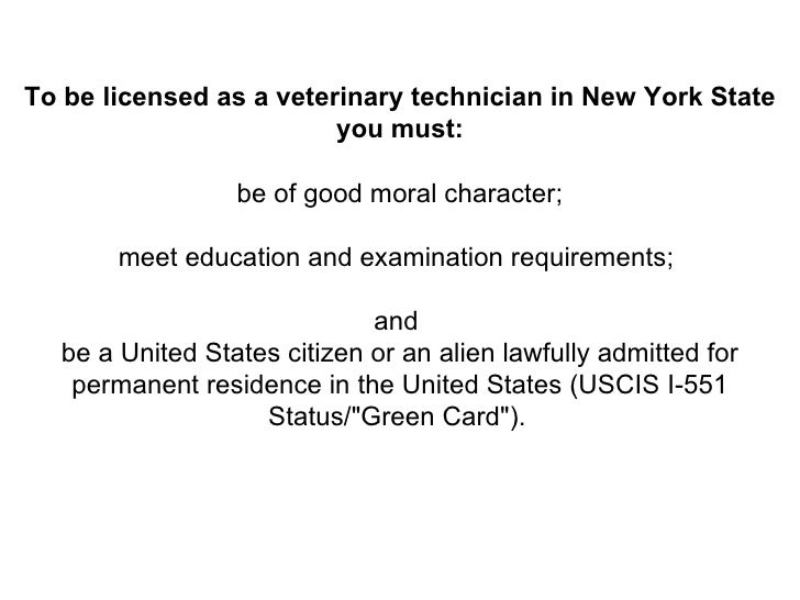 Vet Tech Licensing