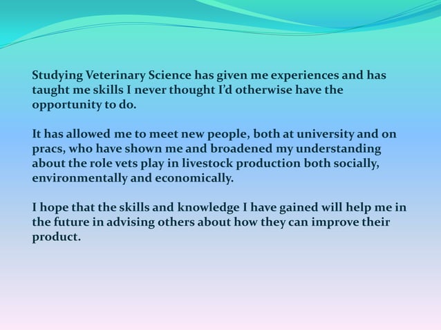 Vetting around Australia by Jacinta Kelly | PPT