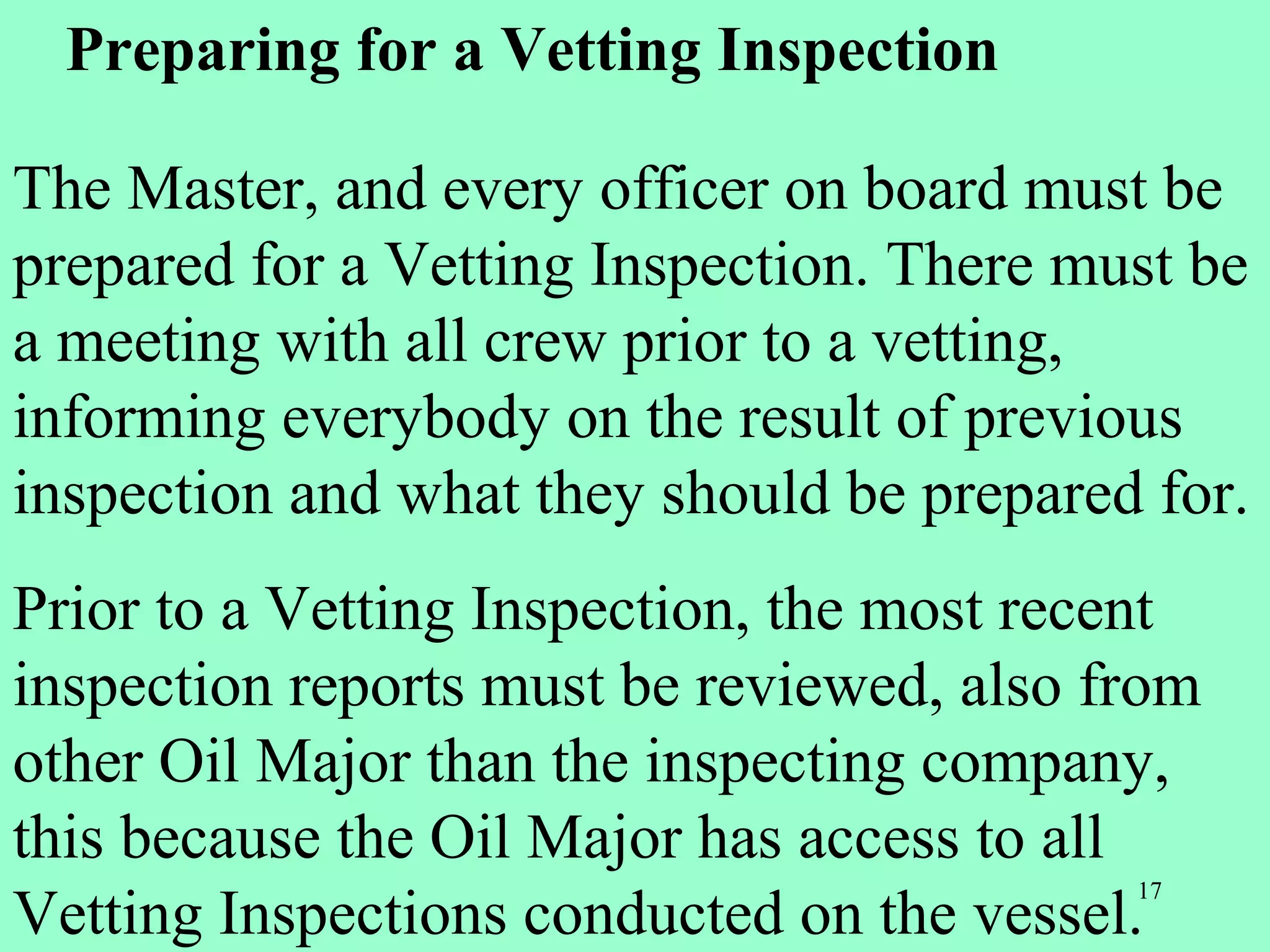 Vetting of ships | PPT